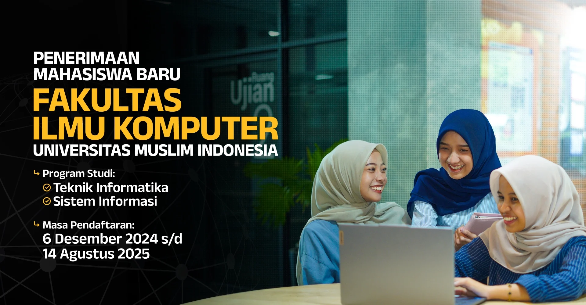 Beranda - Penerimaan MABA - Fakultas Ilmu Komputer